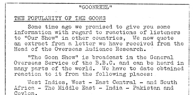 Found, the Goonist Movement of 1956 – The Goon Show Preservation Society
