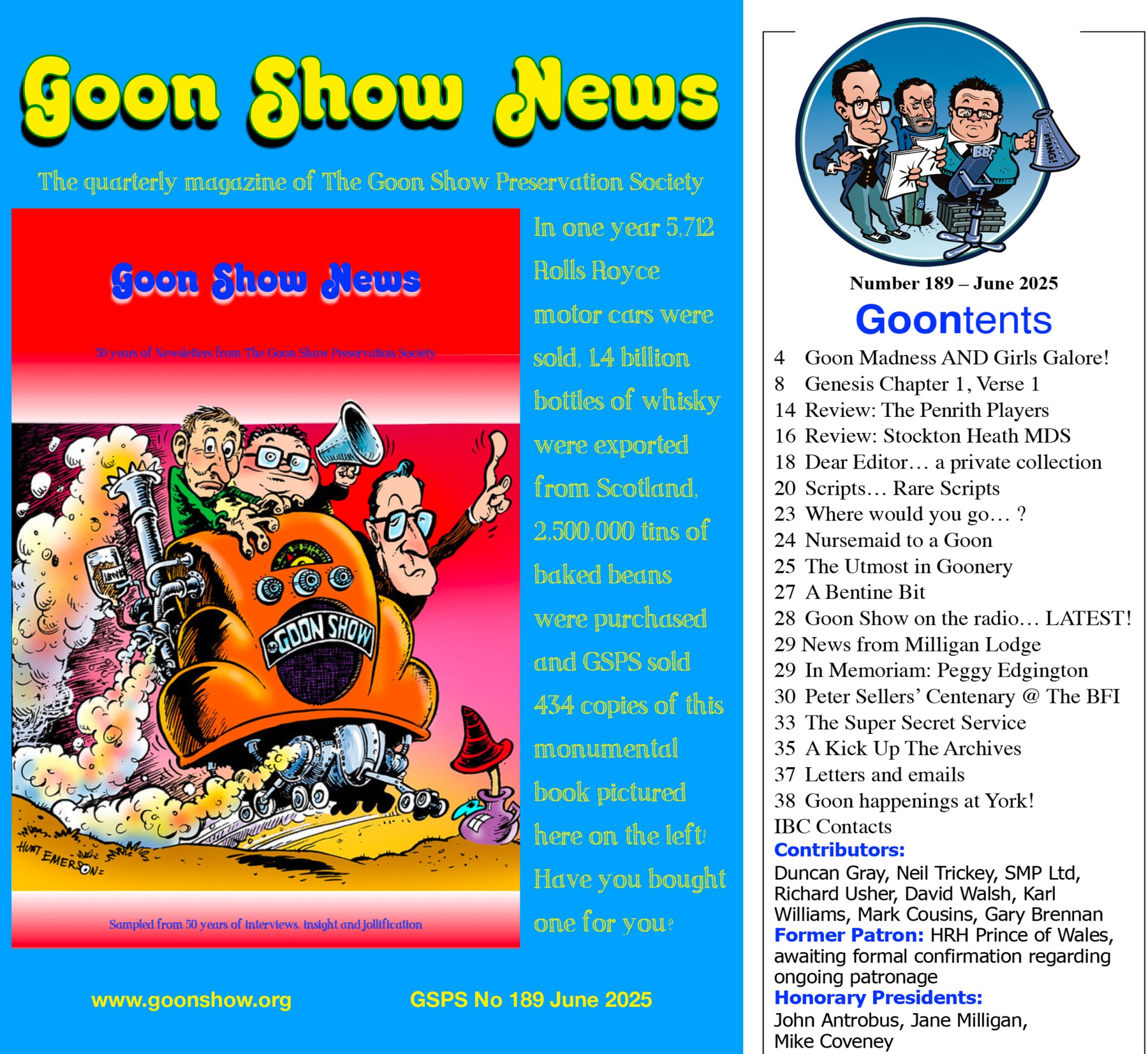 Goon Show News no 189 – The Goon Show Preservation Society